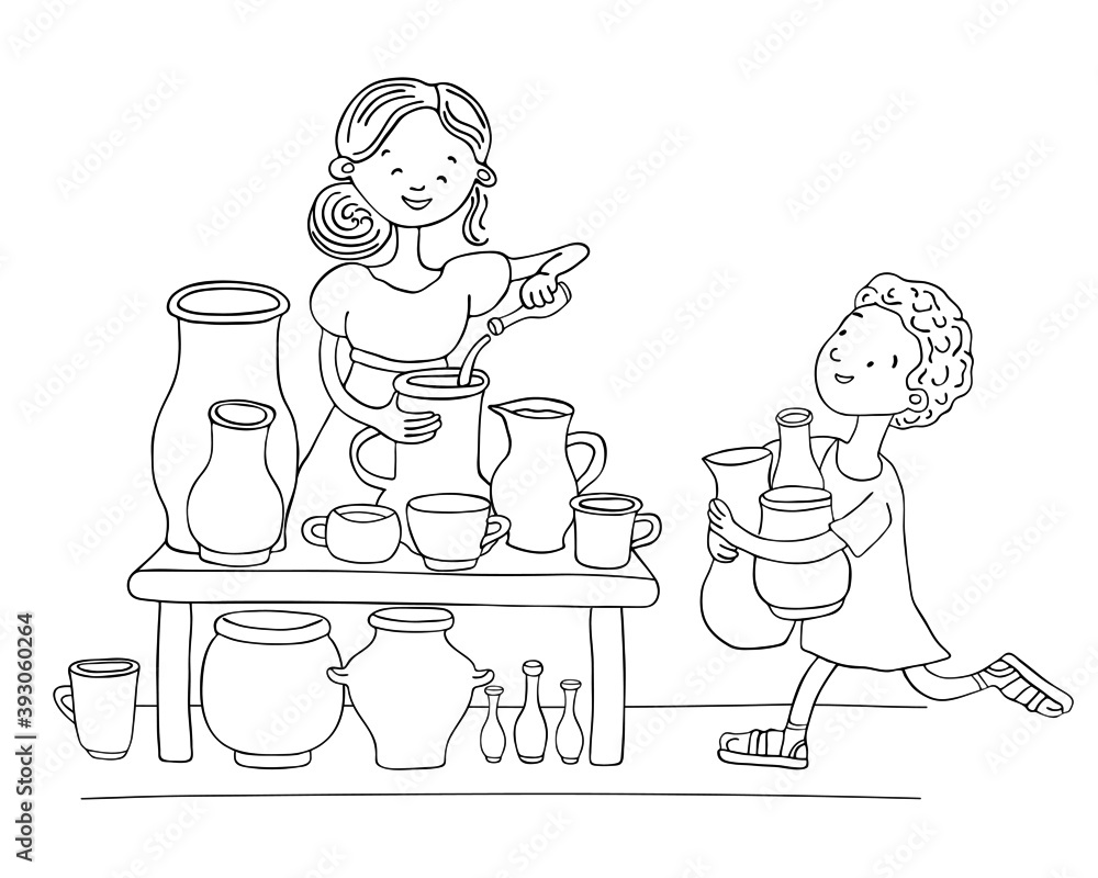 Elijah And The Widow Coloring Pages