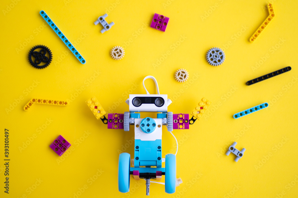 Minsk, Belarus. November, 2020. The new Spike Prime Lego robot. It can ...