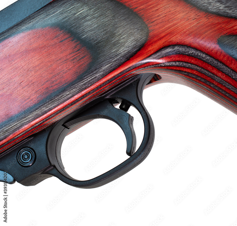 Trigger and safety on a rifle Stock Photo | Adobe Stock