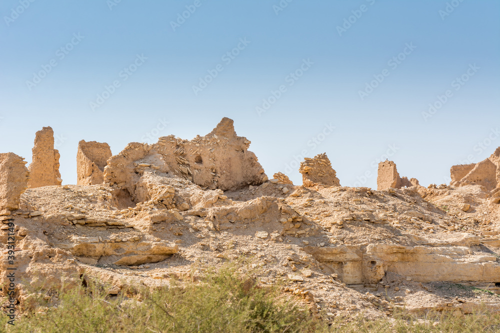 Historic buildings in Dariyah clay castle, also as Dereyeh and Dariyya ...