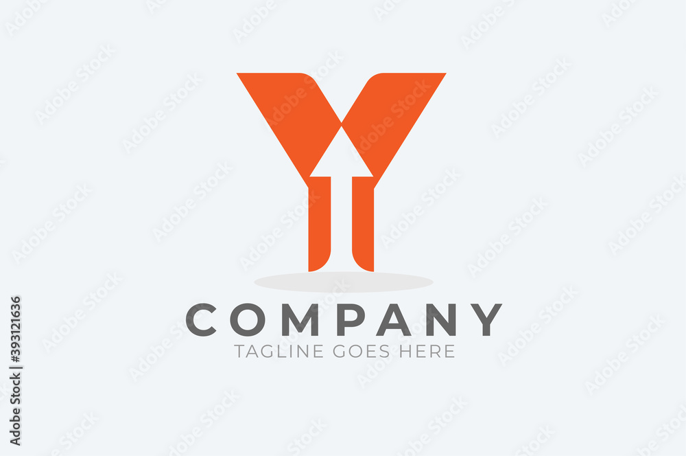 Initial Y Logo. letter Y with arrow inside, Usable for Business and ...