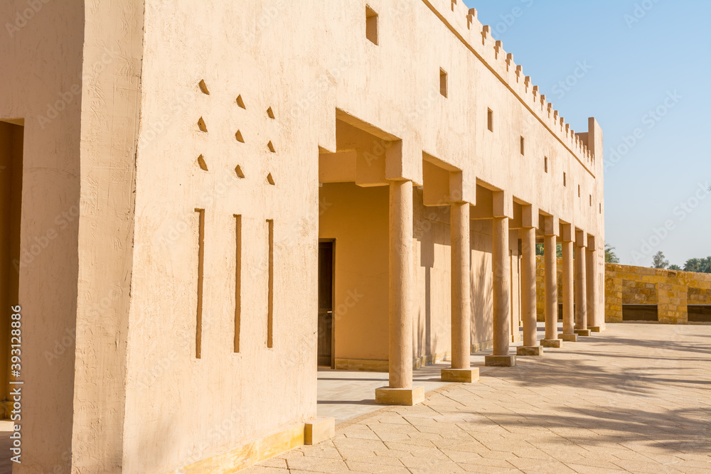 Historic buildings in Dariyah clay castle, also as Dereyeh and Dariyya ...