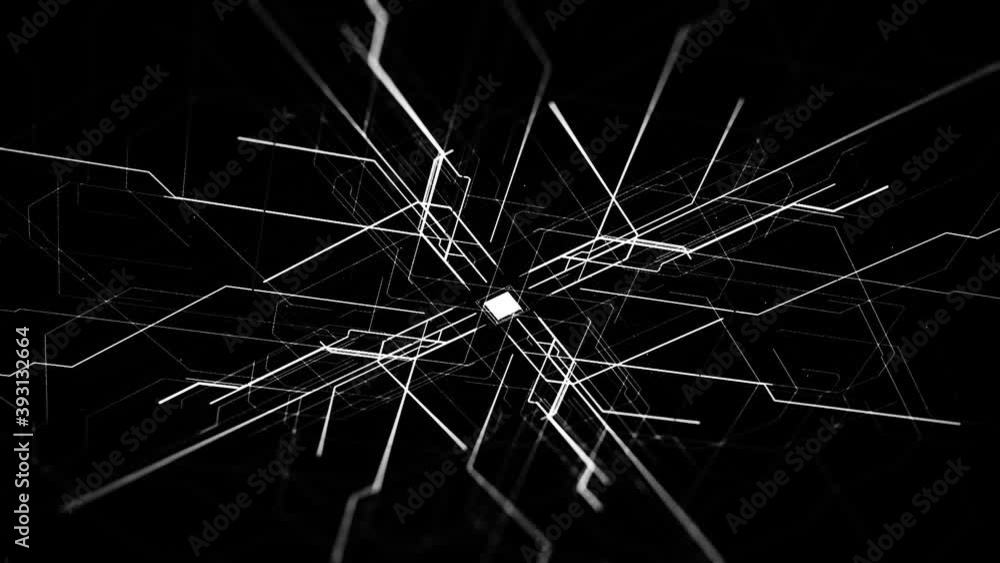 Technological background with colorful digitalization process of ...