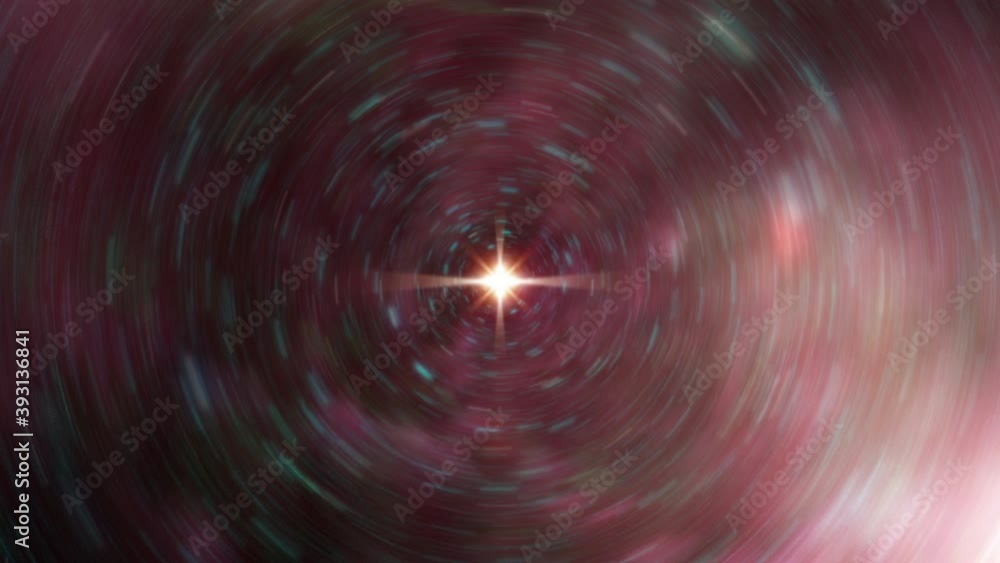 Seamless loop through time and space science fiction background concept ...