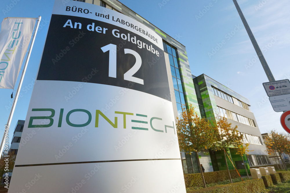 Mainz, Germany - November 12, 2020: The german biotechnology company ...