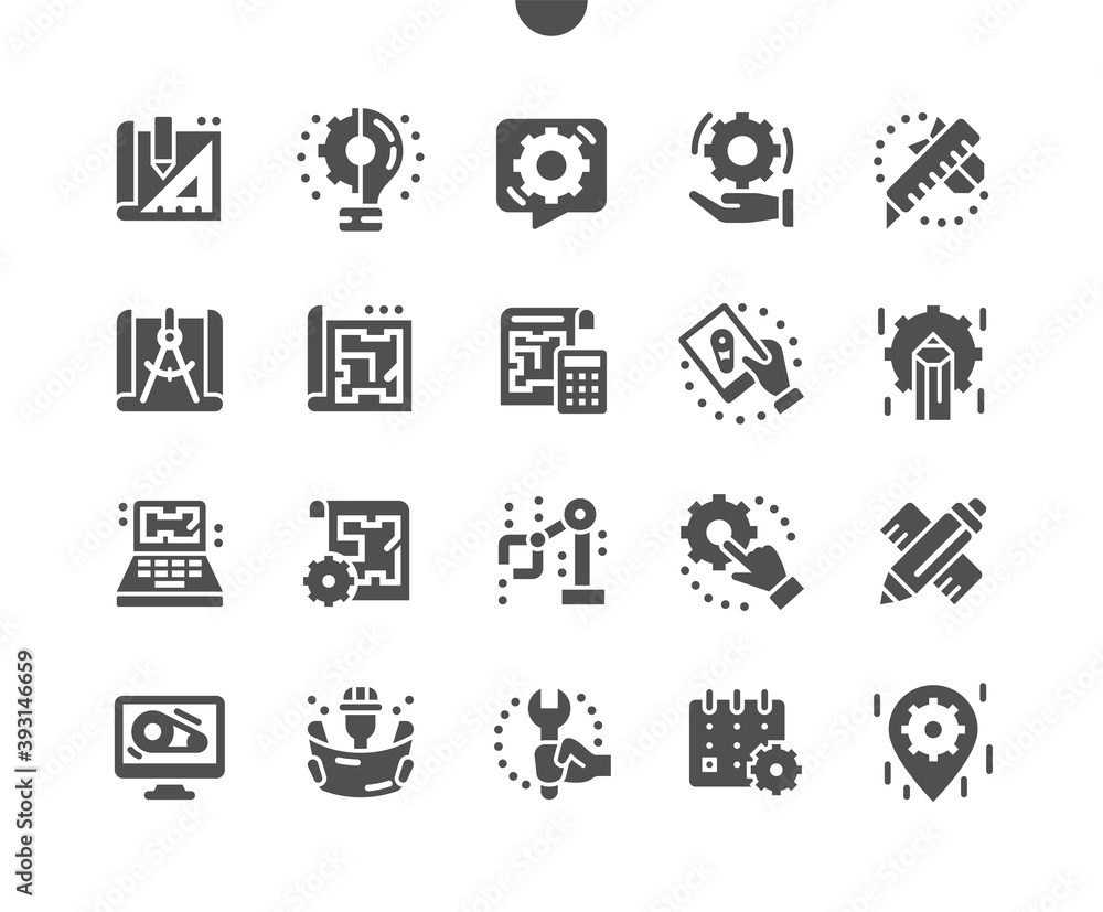 Engineering. Manufacturing factory. Industrial work project. Engineer ...