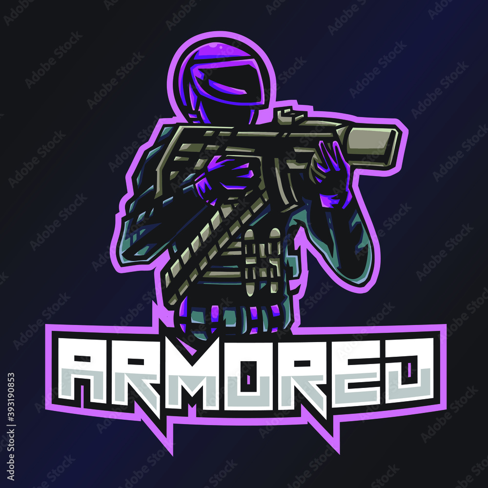 Armored Esports Logo. Robot Logo. Esport Team Logo. Streamer Gaming ...