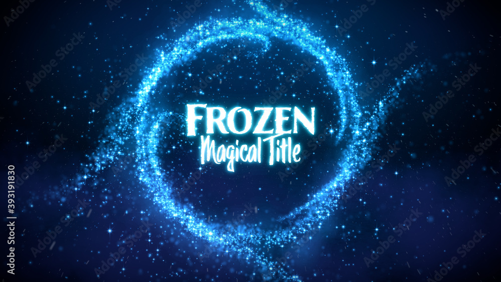 Modelo de Frozen Magical Title do Stock | Adobe Stock