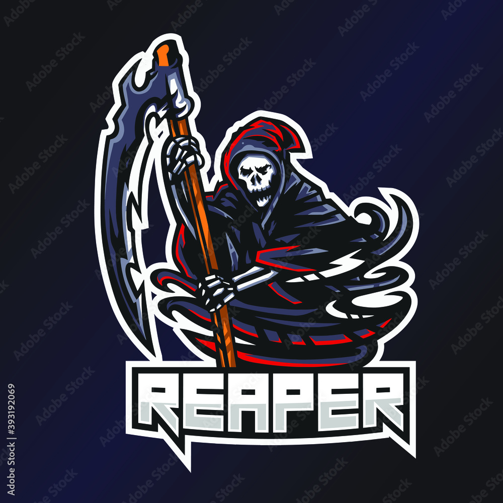 Reaper Esports Logo. Skull Logo. Esport Team Logo. Streamer Gaming Logo ...