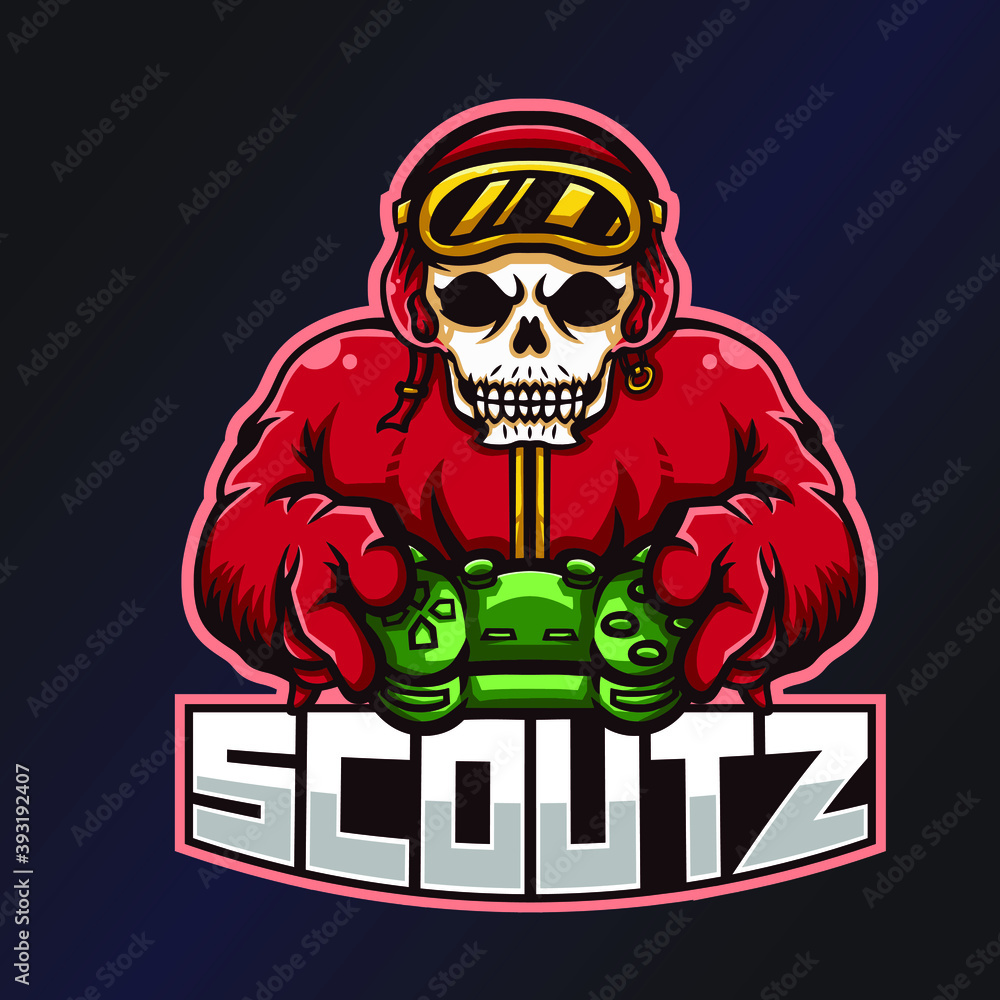 Scoutz Esports Logo. Skull Logo. Esport Team Logo. Streamer Gaming Logo ...