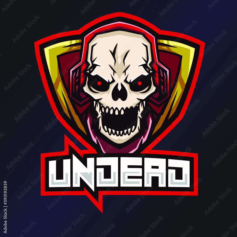 Undead Esports Logo. Skull Logo. Esport Team Logo. Streamer Gaming Logo ...