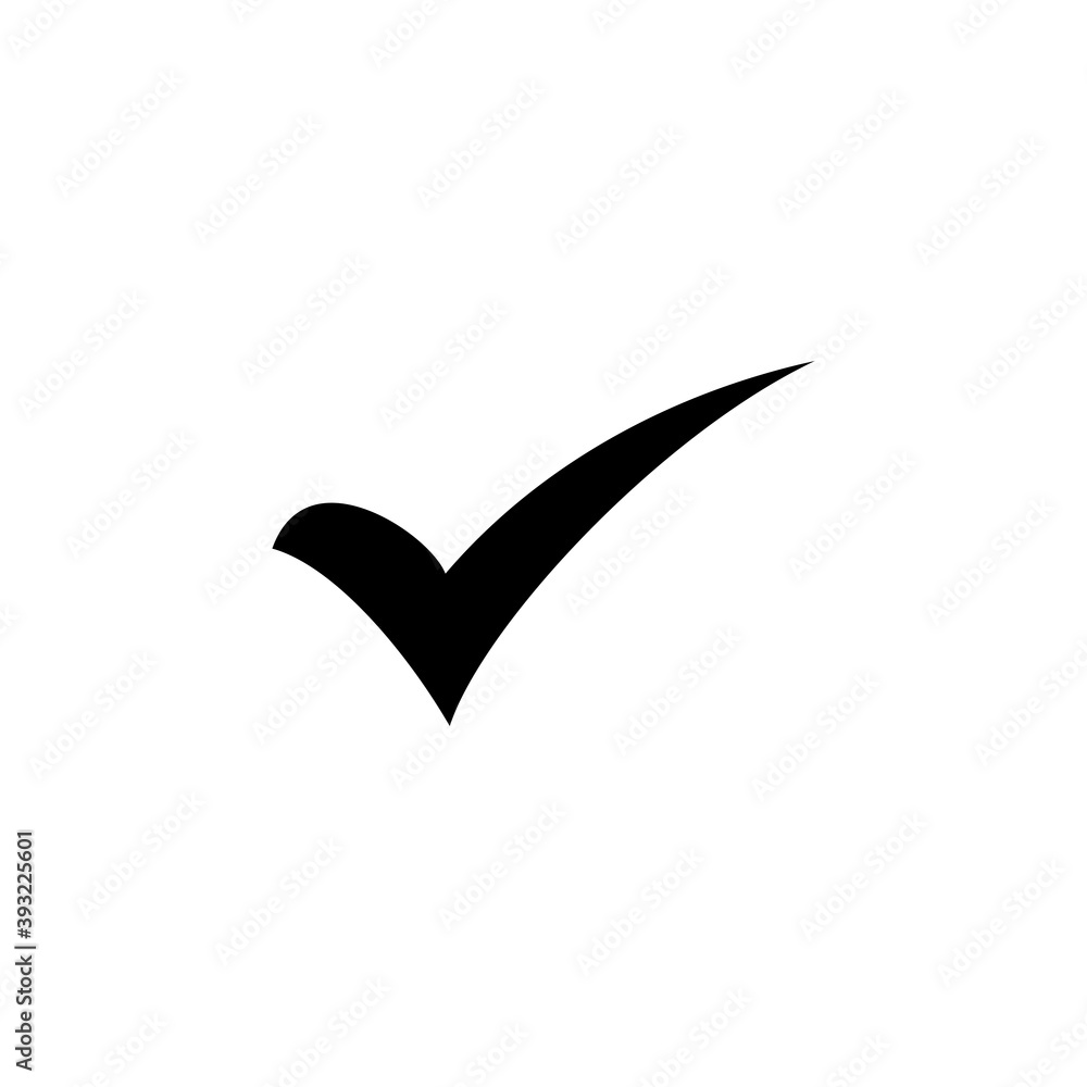 Vetor de Check mark vector. Check mark icon. Tick mark symbol vector do ...