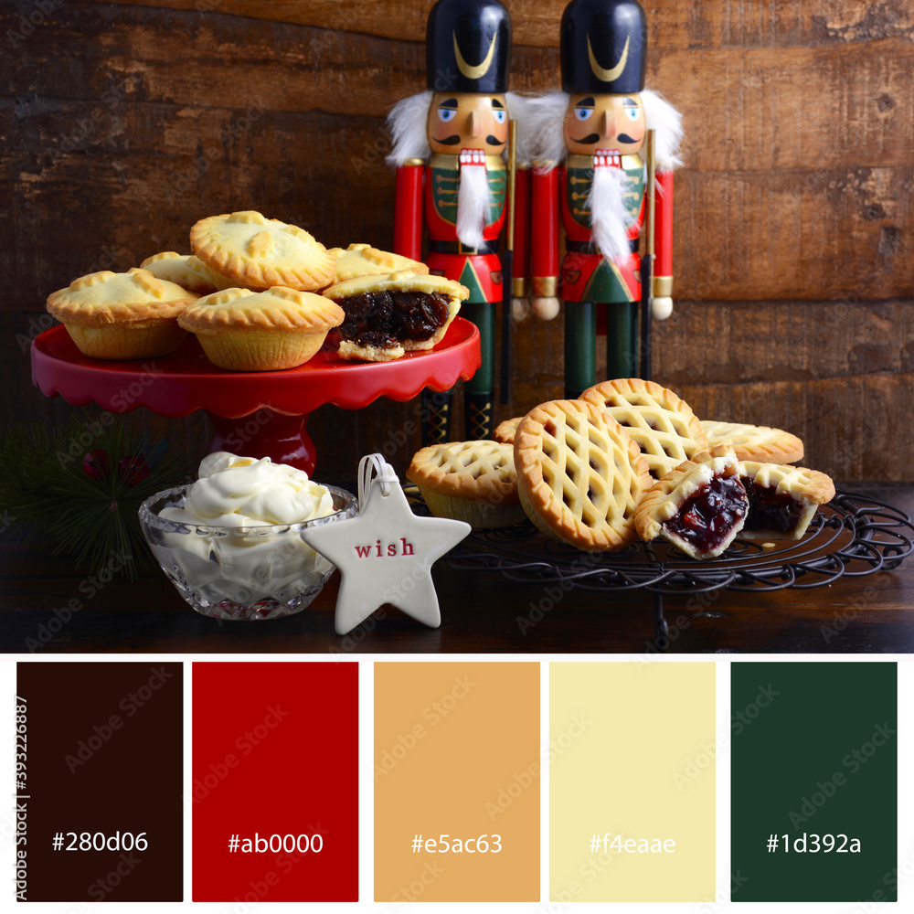 Christmas Red Green Traditional Decor Trend Designer Pack Color Palette ...