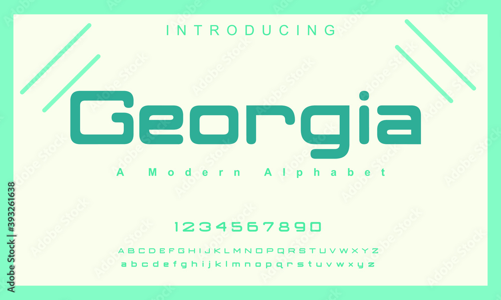 Georgia font. Elegant alphabet letters font and number. Lettering ...