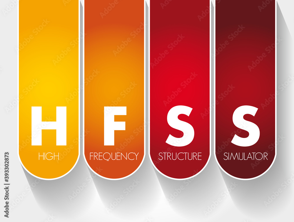 HFSS - High Frequency Structure Simulator acronym, technology concept ...