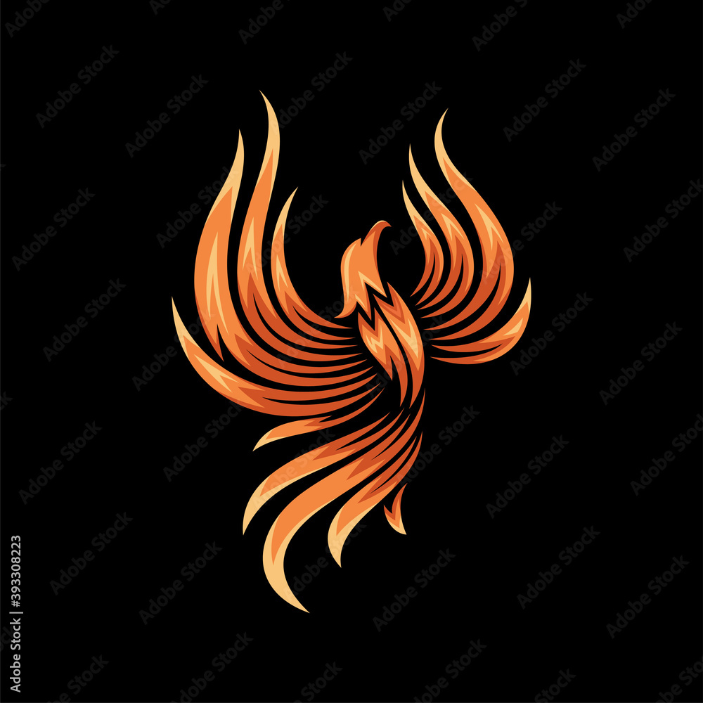 Colorful Phoenix Logo designs template vector illustration Stock Vector ...
