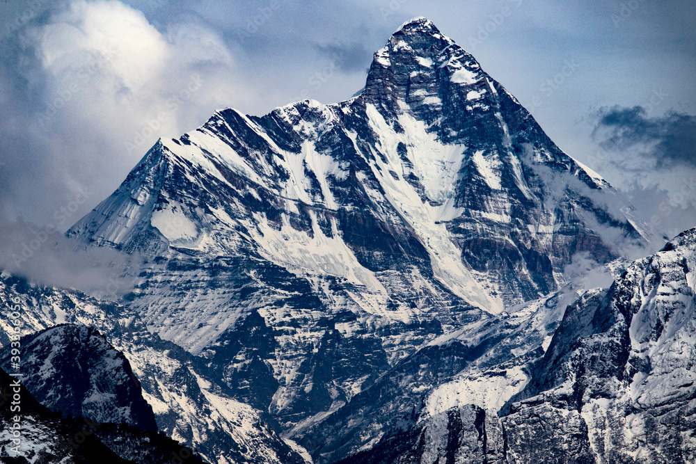 Nanda Devi peak view from auli Stock Photo | Adobe Stock