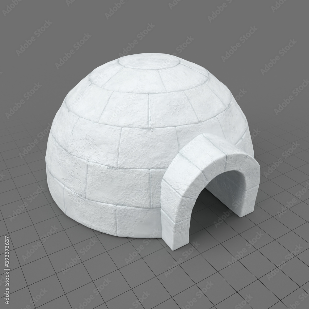 Igloo Stock 3D asset | Adobe Stock