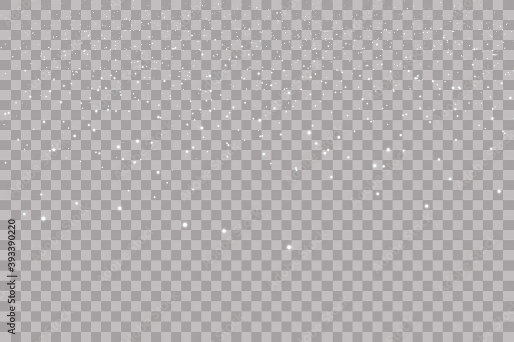 Falling hail or snow on a transparent background. Falling water drops ... Falling hail or snow on a transparent background. Falling water drops ...