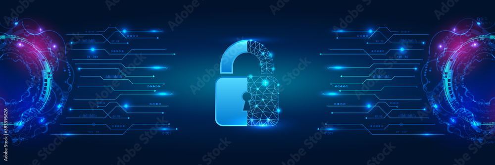Data protection, privacy, and internet security concept. Cybersecurity ...