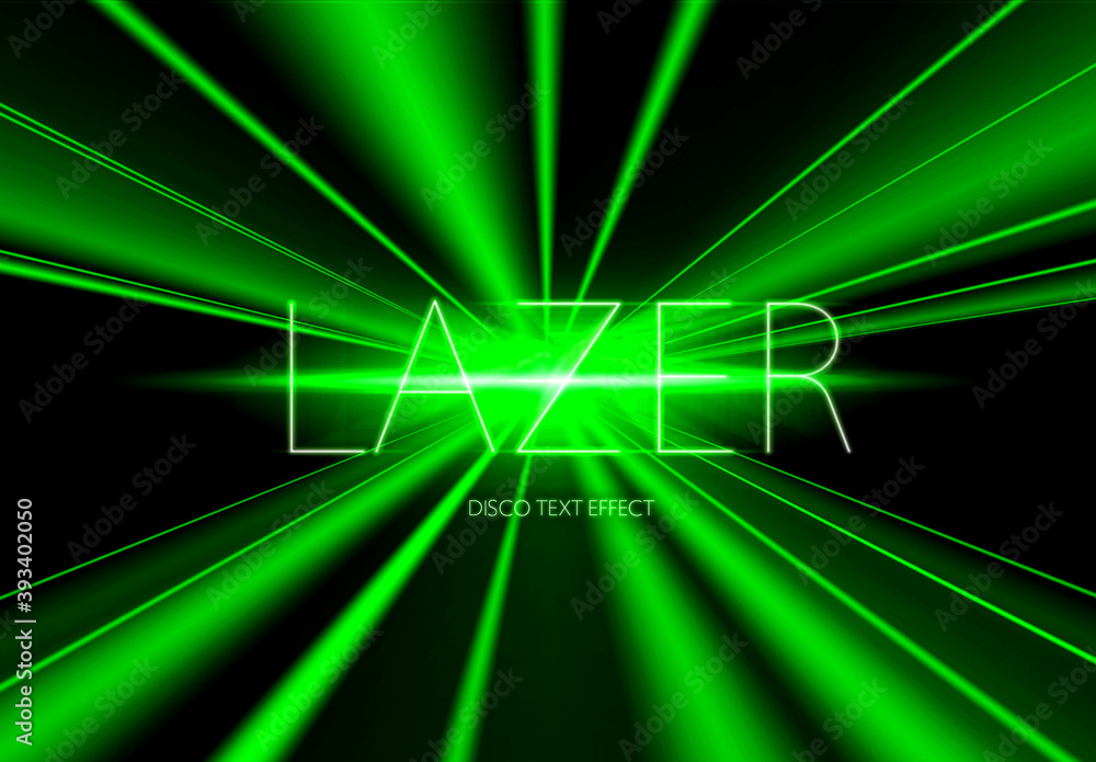 Lazer Text Effect Stock Template | Adobe Stock