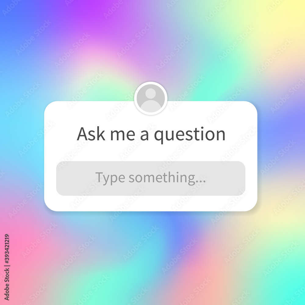Vecteur Stock Ask me a question banner template for social media ...