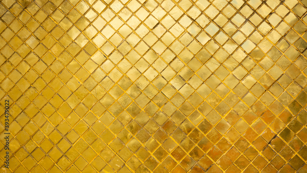 Gold tile mosaic wall glitter background texture Luxury and Elegant ...