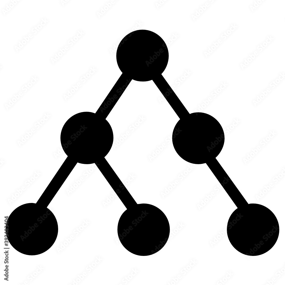 Flat vector design of nodes network, topology icon Stock Vector | Adobe ...