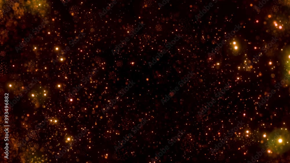 Looped abstract luxury background as golden particle mockup template ...