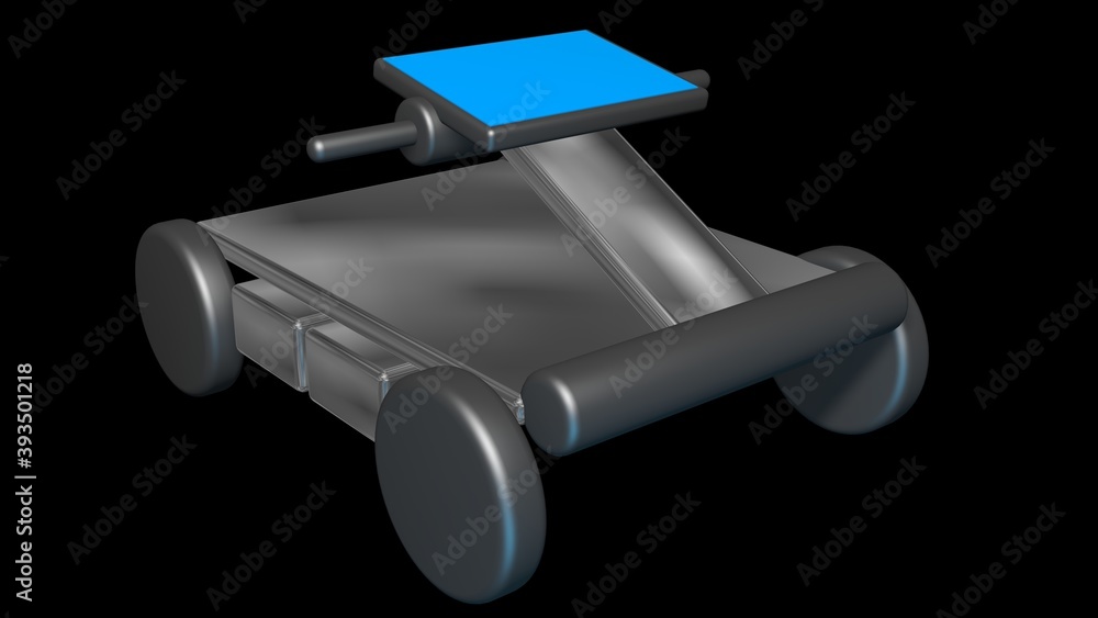 Ground penetrating radar GPR scanning system. GPR emits scan signals to ...