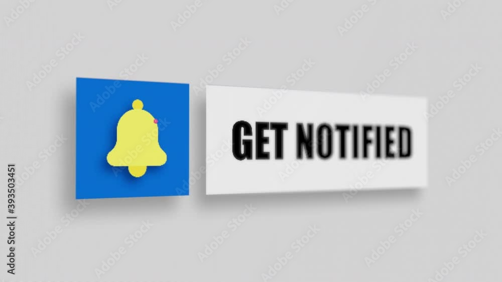 Get notified and subscribe icon social media alert bell notification ...