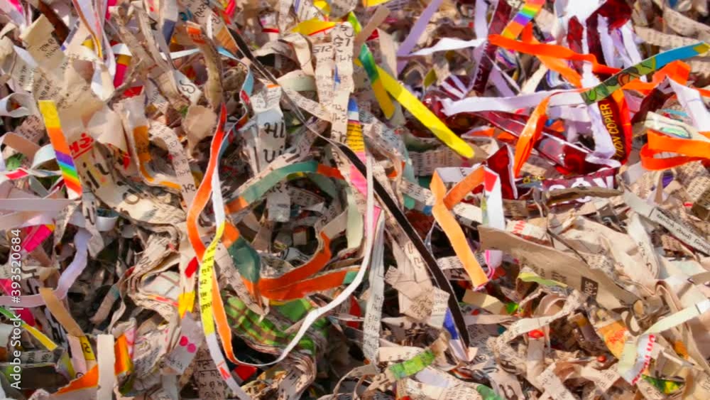 Vídeo do Stock: Paper made to be used again and again,intact and ...