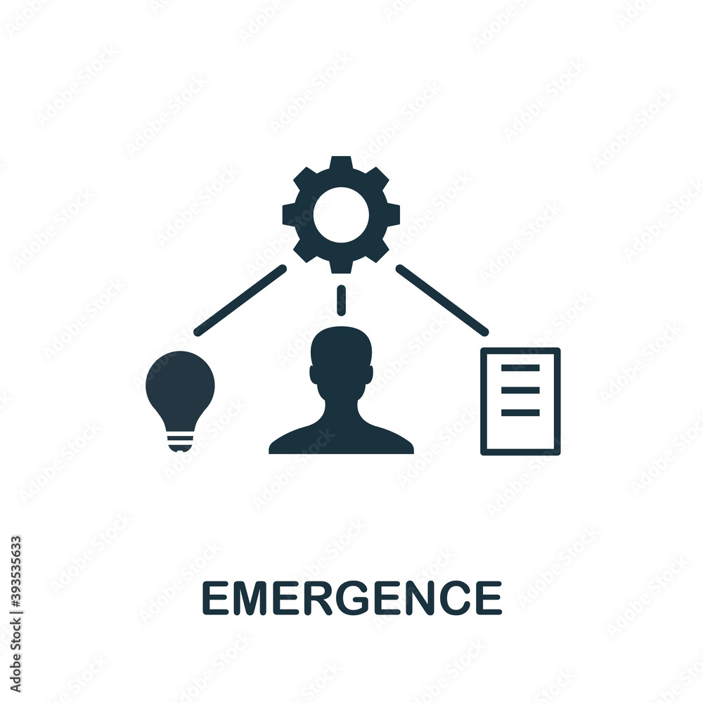 Emergence icon. Simple element from agile method collection. Filled ...