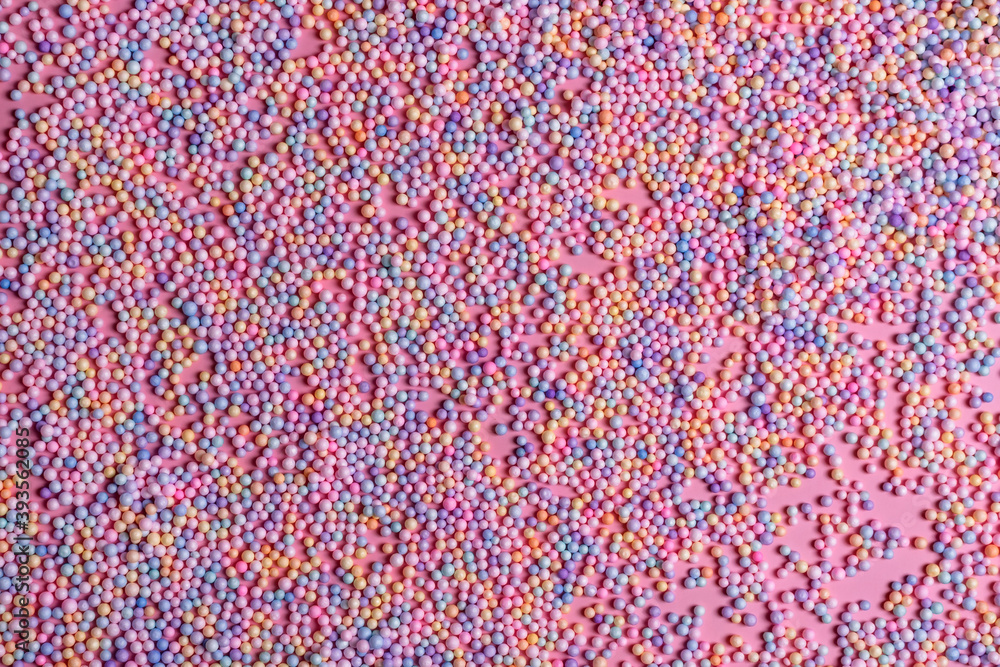 Pastel color balls texture. Styrofoam or Polystyrene foam background ...