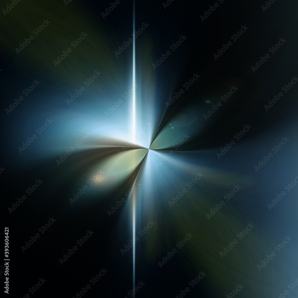 futuristic new world landscape based on torus mobius strip and bokeh ...