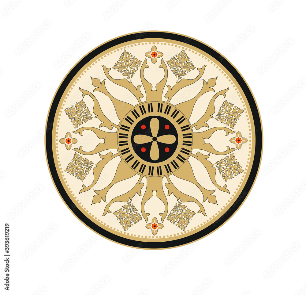 symbol in ancient arabesque style for decoration antique roman Stock ...