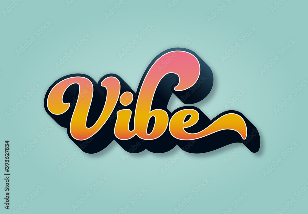 Colorful Gradient Text Effect Stock Template | Adobe Stock