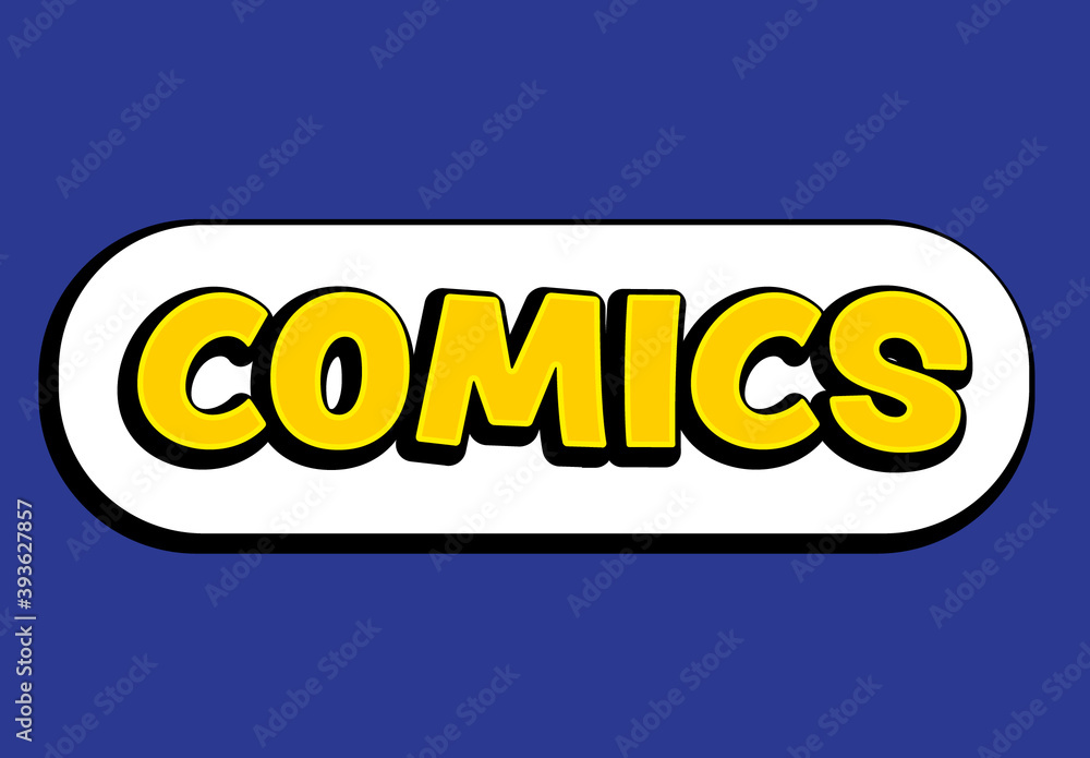 Comic Style Text Effect Stock Template | Adobe Stock