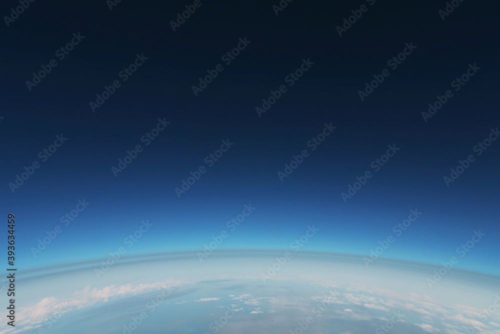 Space background featuring Earth's Stratosphere Stock Photo | Adobe Stock