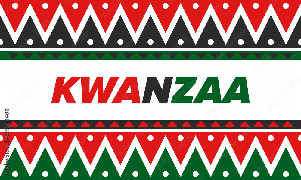 Kwanzaa Happy Celebration. African and African-American culture holiday ...