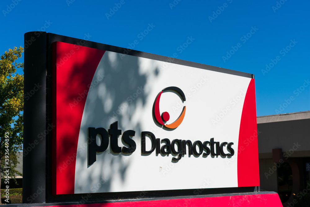 PTS Diagnostics sign near U.S. based manufacturer of point-of-care ...
