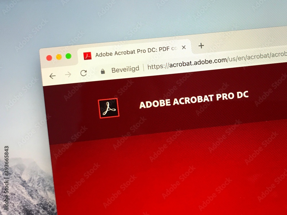 San José, U.S. - September 30, 2018: Website of Adobe Acrobat Pro ...