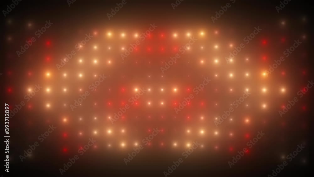 Video „A vibrant grid of patterned lights emitting a glowing red and ...