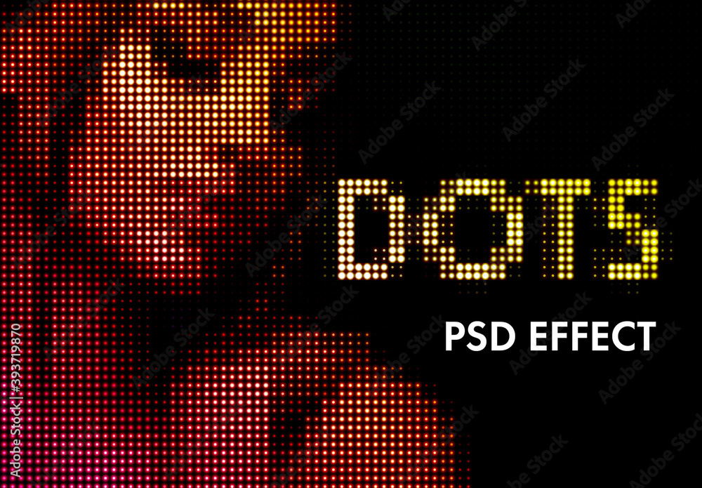 Dots Pattern Effect Stock Template | Adobe Stock