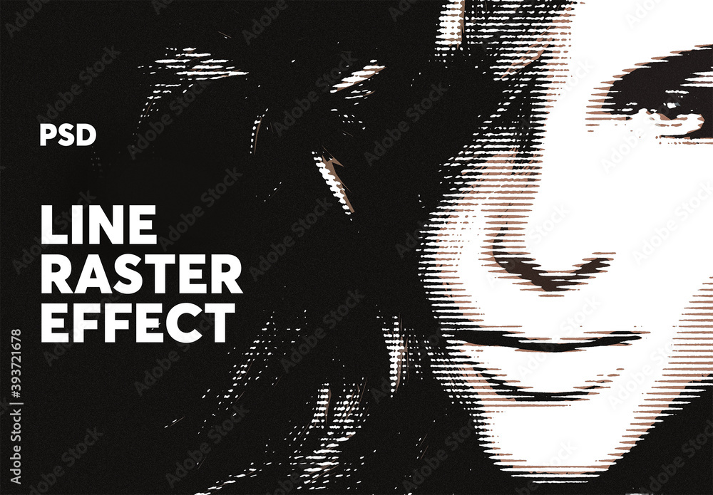 Comic Line Raster Effect Stock Template | Adobe Stock