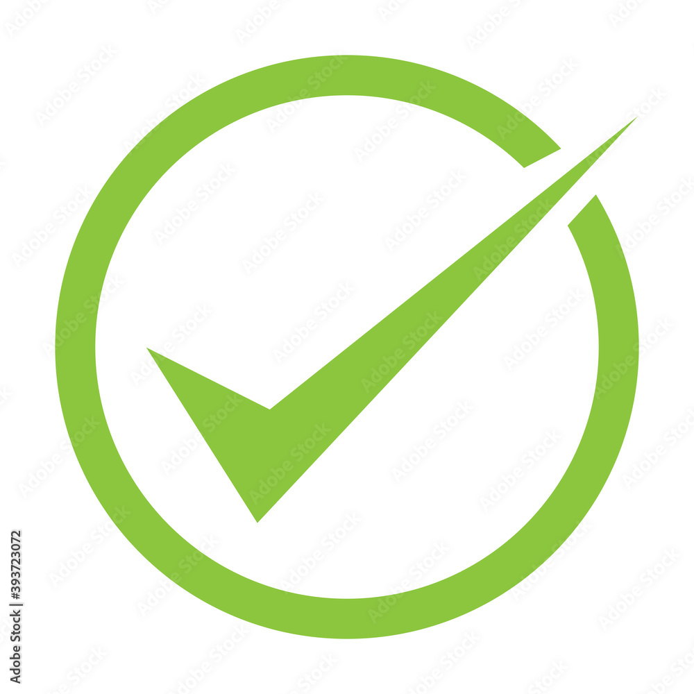 Green check mark icon Stock Vector | Adobe Stock