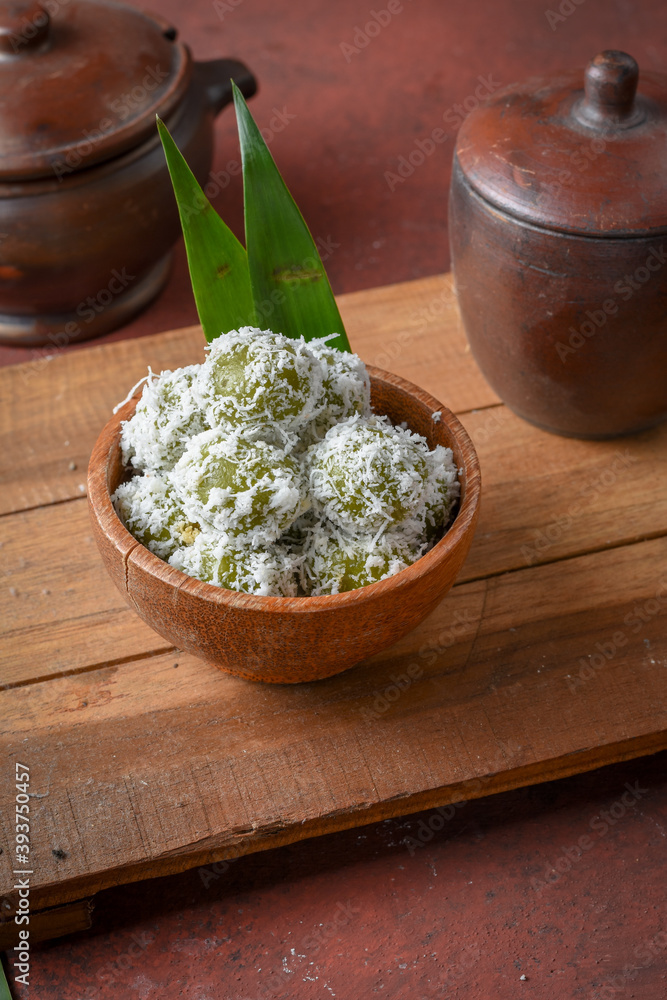 Klepon or kelepon is one of Indonesia's traditional snack made from ...