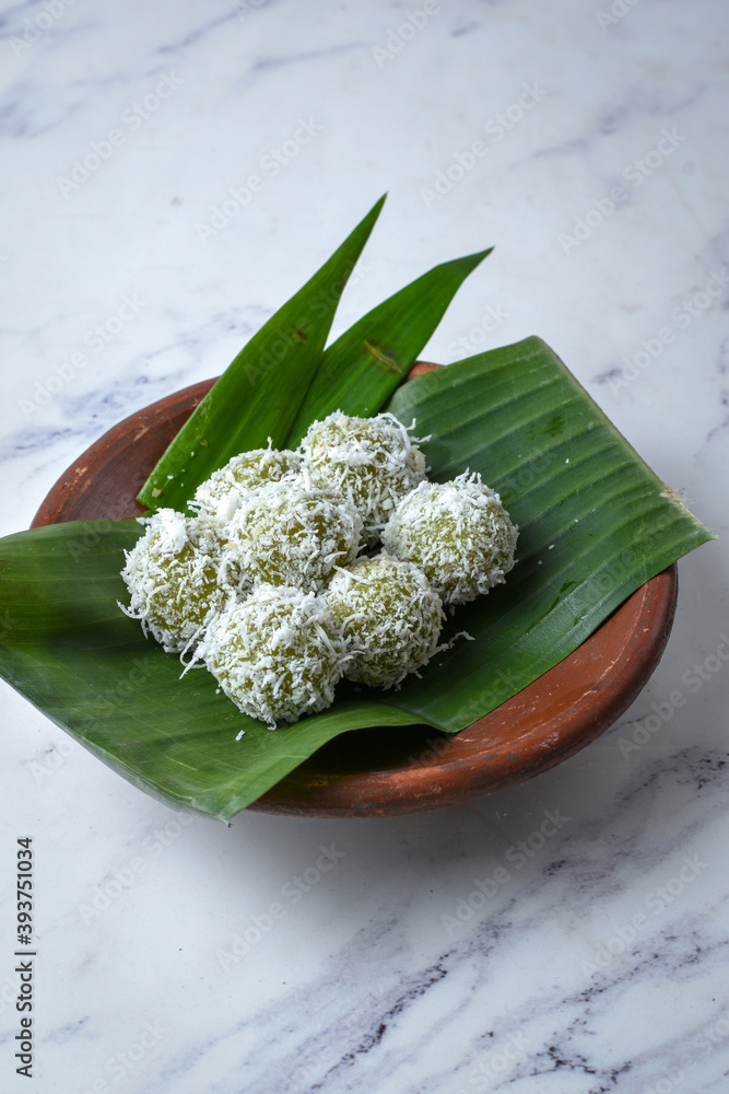 Klepon or kelepon is one of Indonesia's traditional snack made from ...