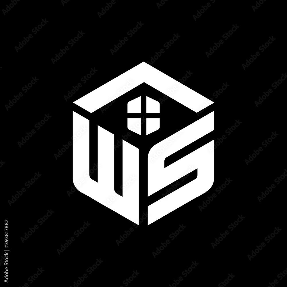 WS Letter Modern and Geometric Real Estate and Property Logo and Icon ...