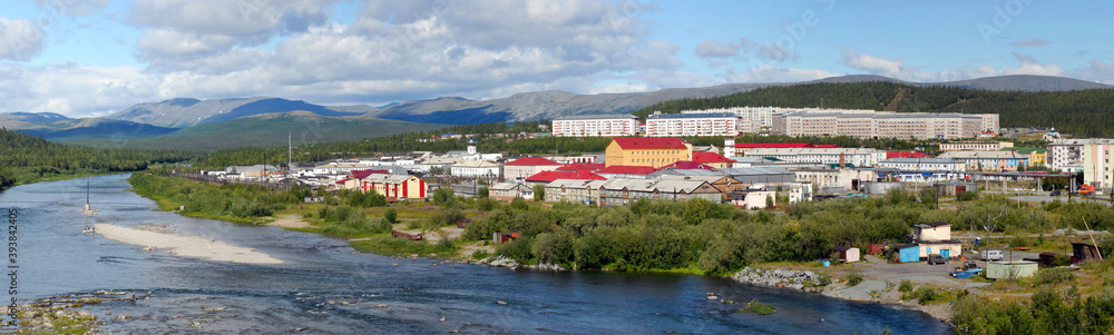 Kharp town, Yamalo-Nenets Autonomous Okrug (Yamal), Russia. Stock Photo ...